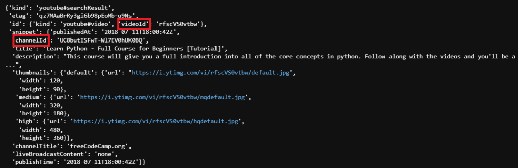 Python youtube Data API v3の使い方 - Masa engineer blog